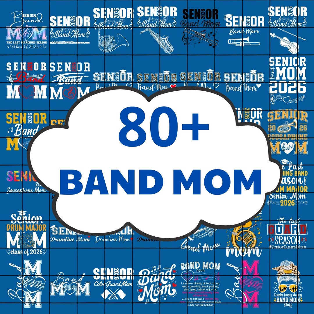 Band Mom Png Bundle, Band Mom Life High School Png, Band Mom Gift for ...