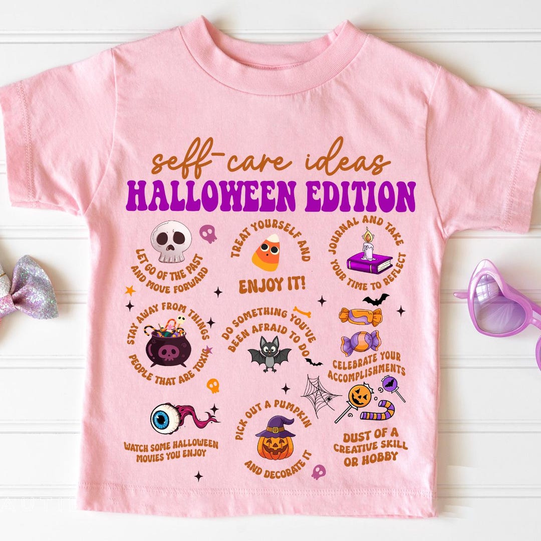 Self Care Ideas Png, Halloween Edition School Psych Counselor, Mental ...