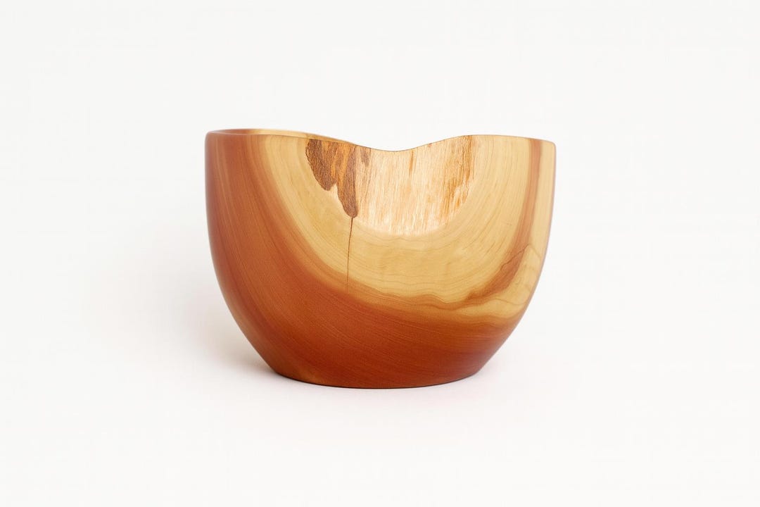 5" Live Edge Red Cedar Vessel: Aromatic Catchall Dish or Anniversary ...