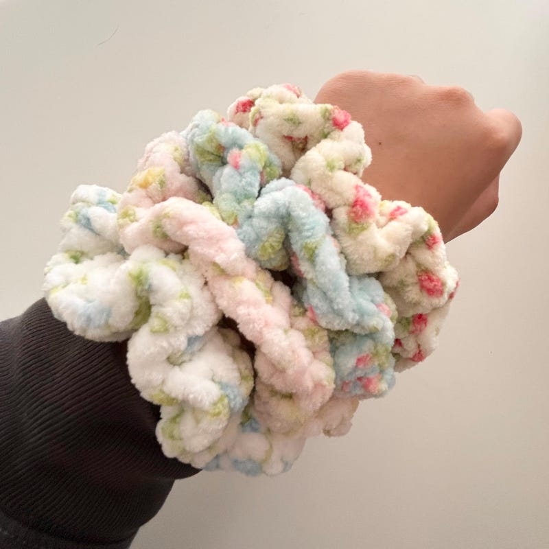 Handmade Flower Scrunchy - Etsy