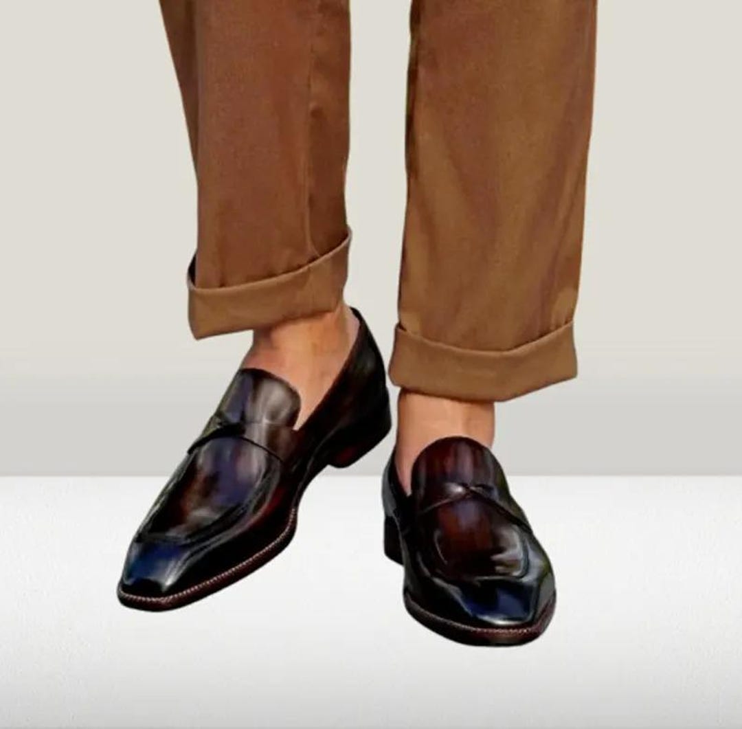 Bespoke Handmade Casual Loafers for Men by Stridestitch | Dress Shoes ...