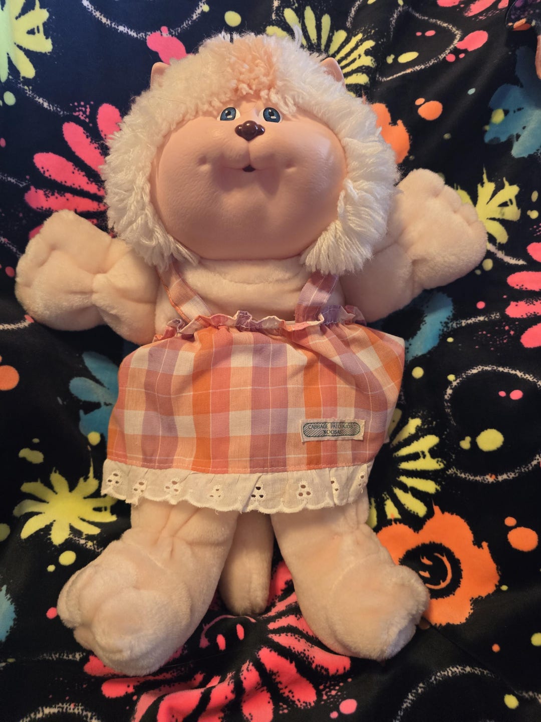 Cabbage Patch Peach Colored Koosa Doll /stuffed Animal - Etsy