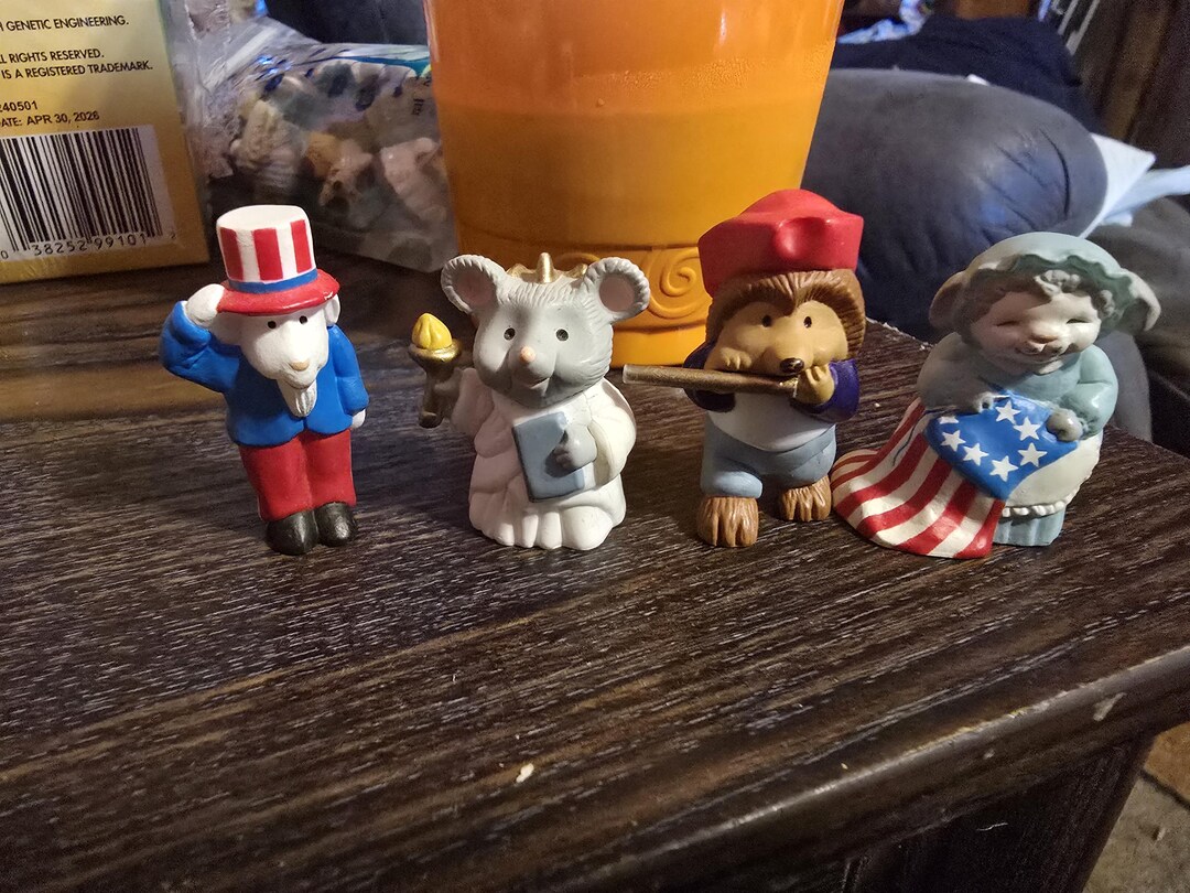 Vintage 1992 Hallmark Merry Miniatures Patriotic Lot(statue of Liberty ...