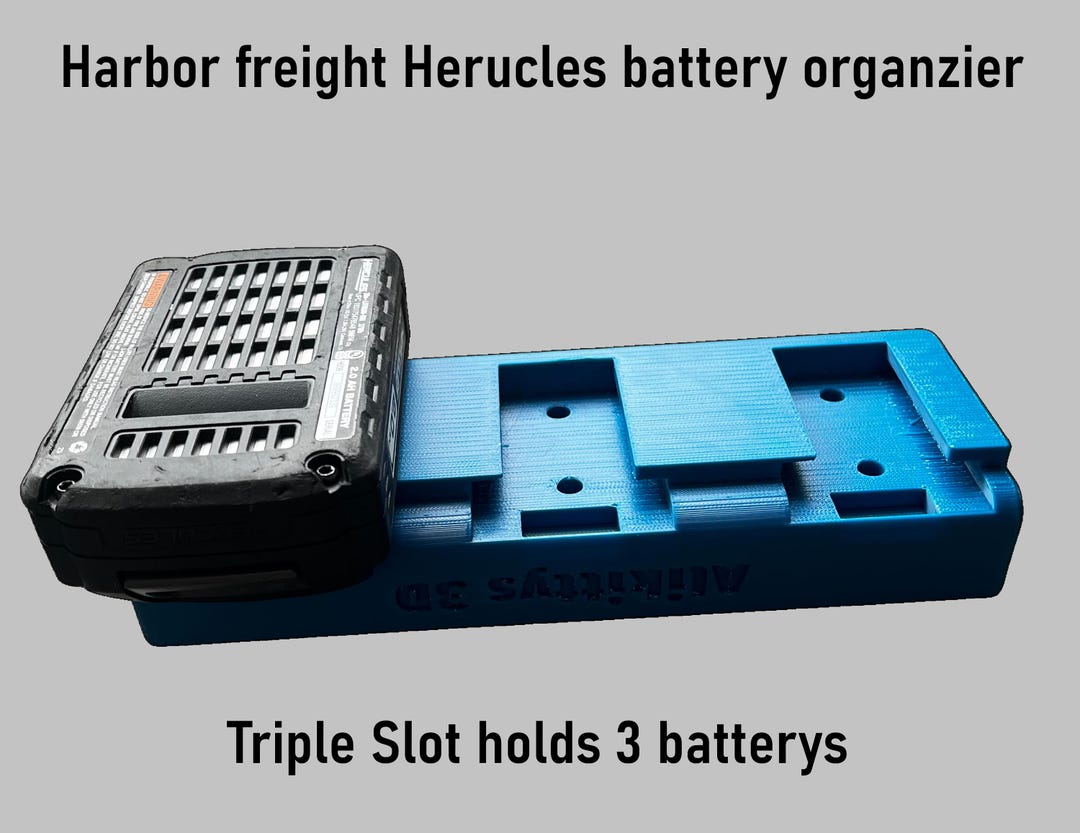 Hercules 20V Triple Battery Rack | 3-slot Heavy Duty Wall Mount - Etsy