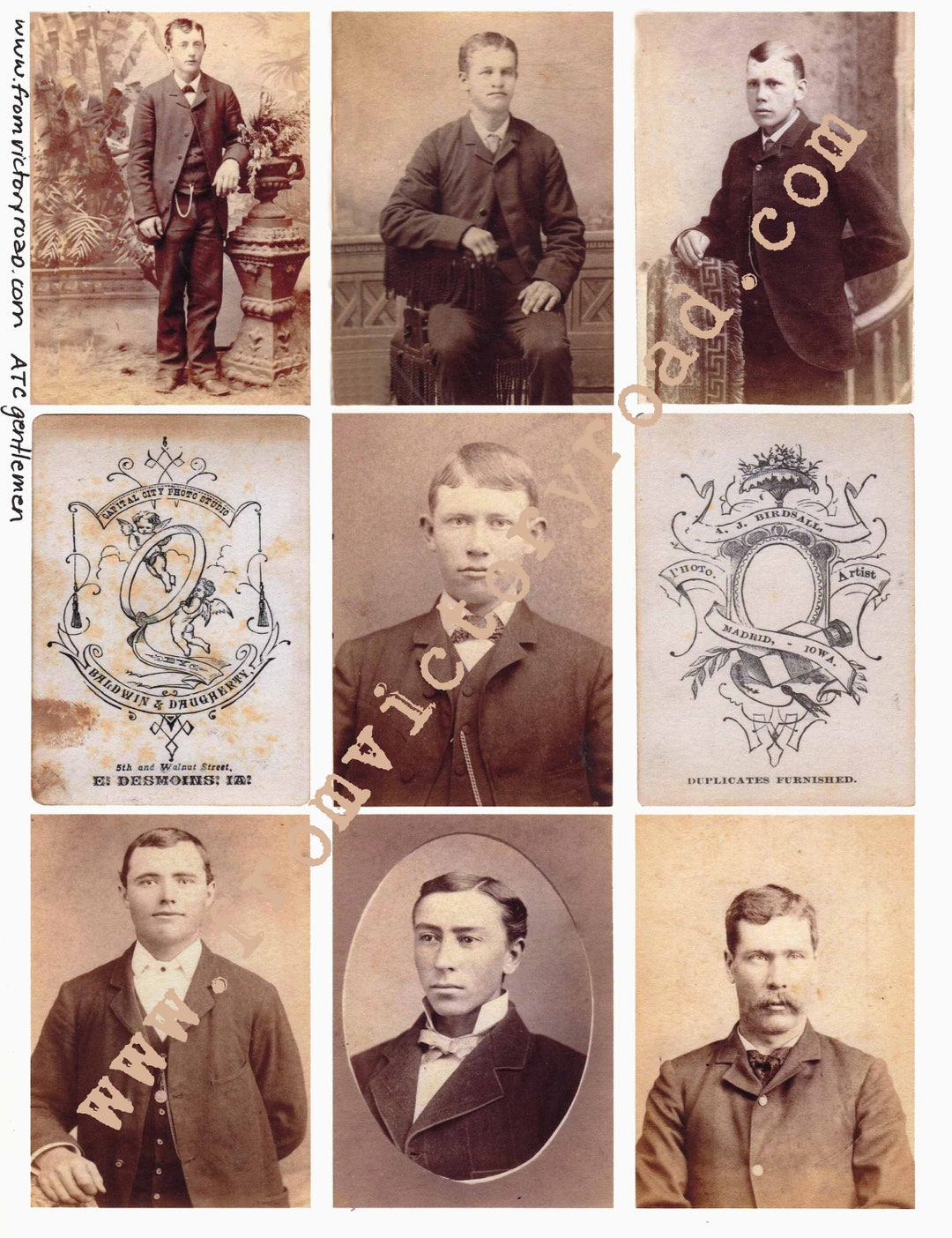 INSTANT DOWNLOAD ATC Size Vintage Photos - Etsy