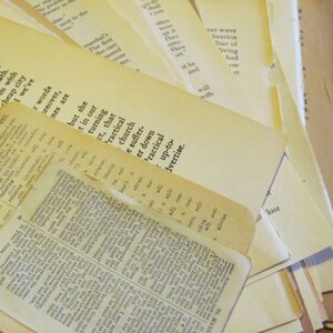 Vintage Book Page Variety Pack - Etsy