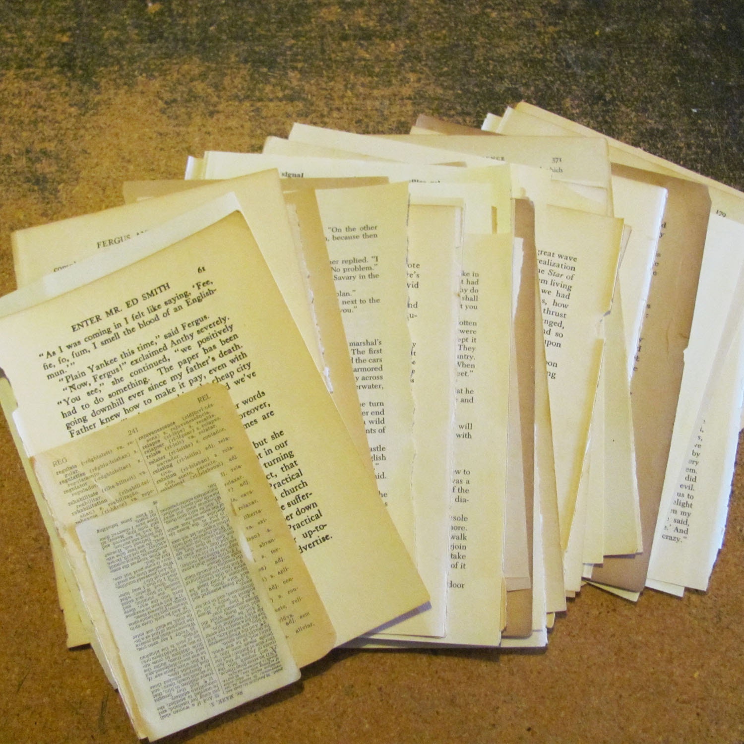Vintage Book Page Variety Pack - Etsy