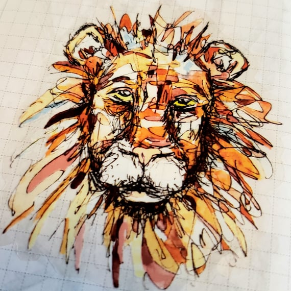 Transparent Lion Sticker | Etsy