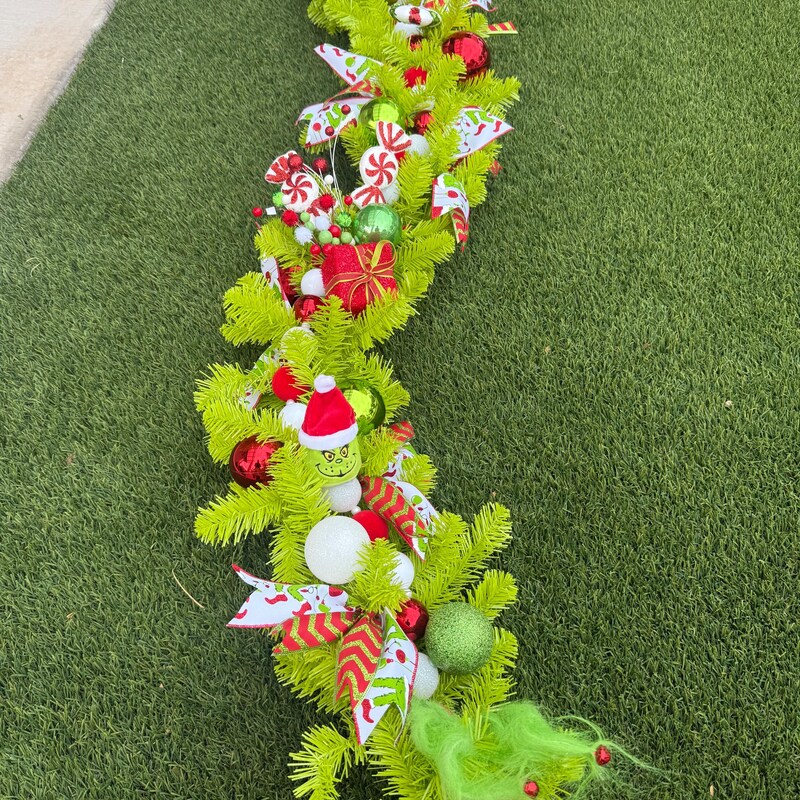 Grinch Garland - Etsy