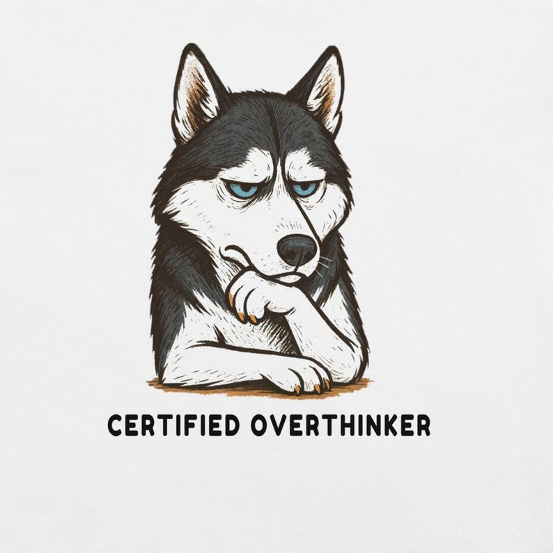Siberian Husky Critical Overthinker Kids T-shirt (S–XL) - Etsy