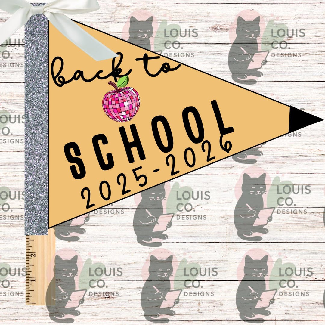 Editable Back to School Pennant – Printable Canva Template - Etsy