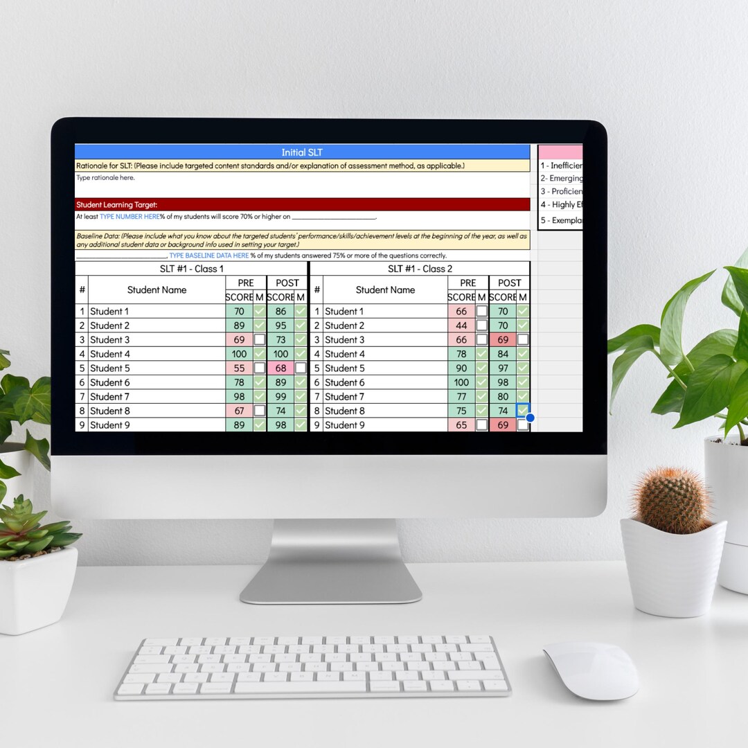Student Learning Target Digital Tracker - Etsy