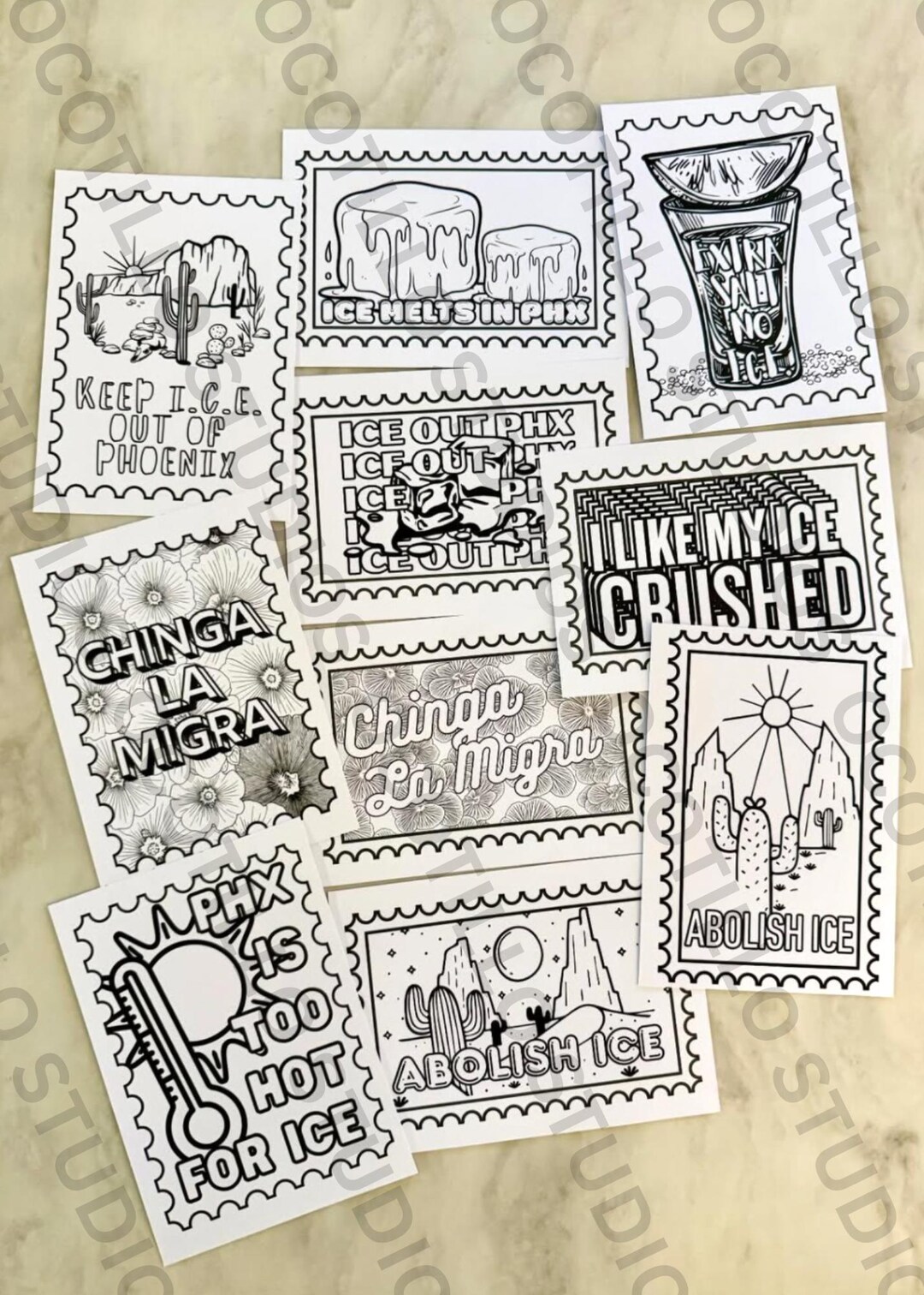 PRO IMMIGRANT POSTCARDS - Etsy