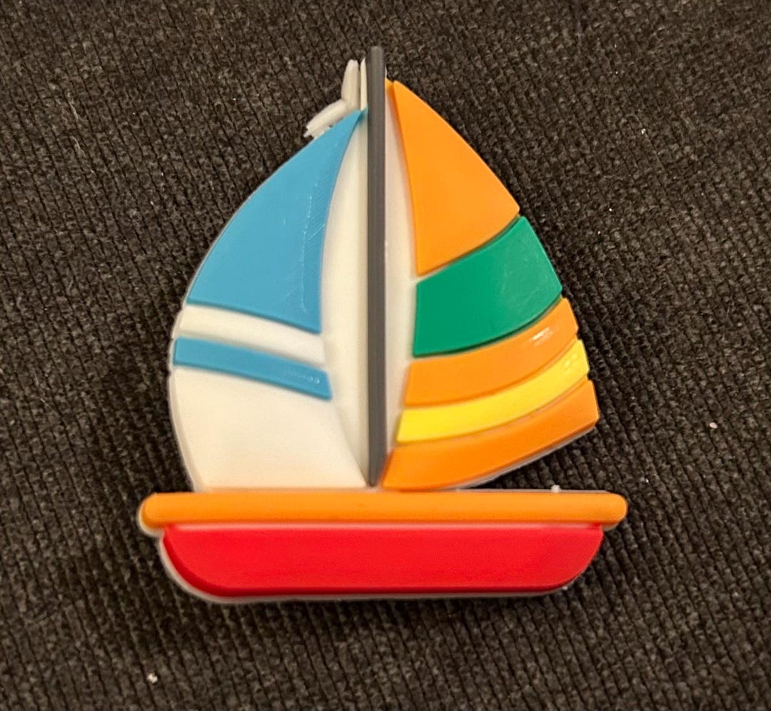 Cute Sailboat Bag Charm/rubber Beach Bag/tote/multipurpose - Etsy