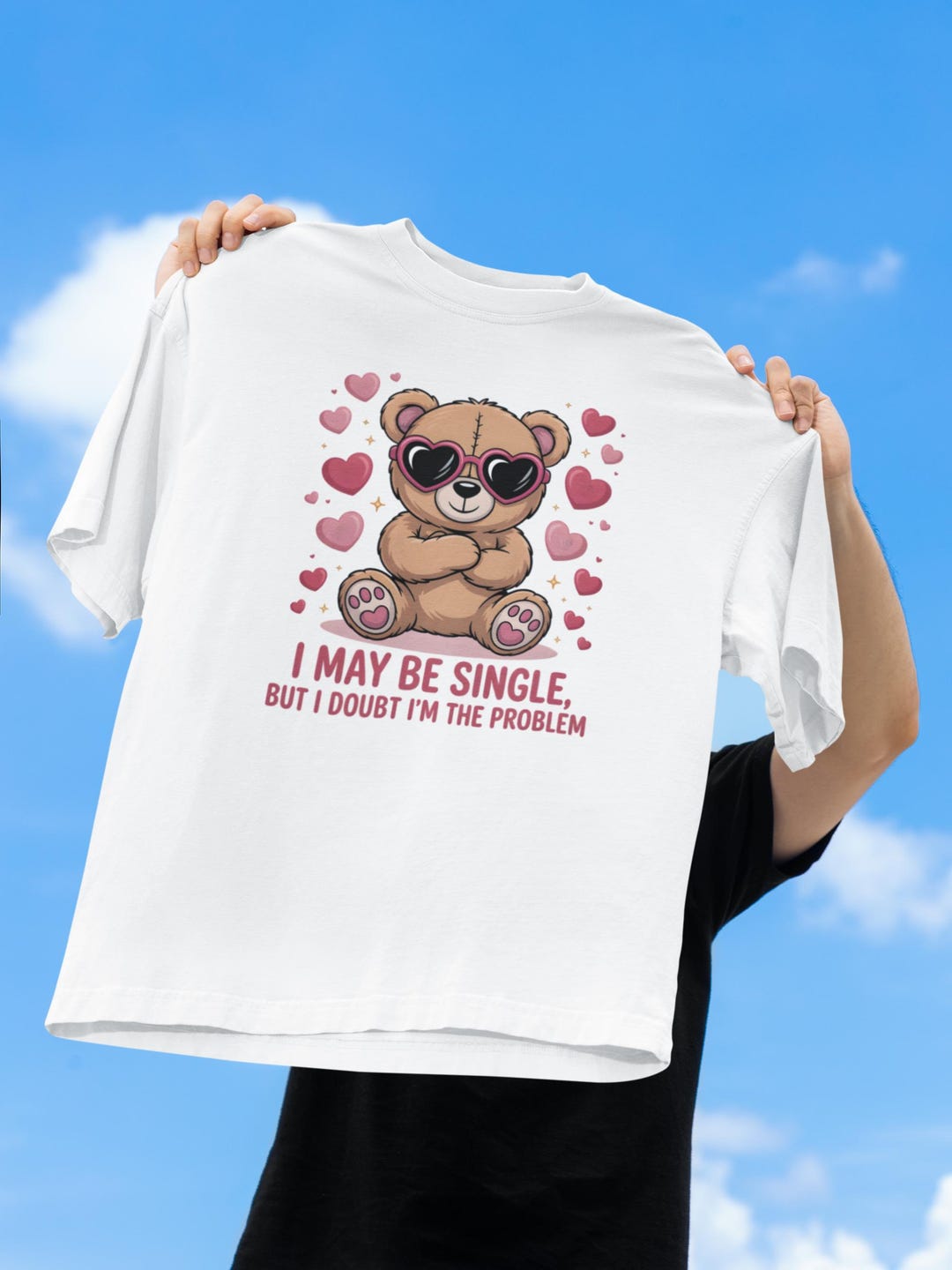 Funny Teddy Bear Single Problem T-shirt - Etsy