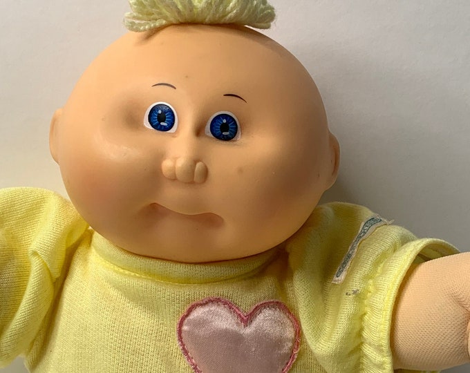 Cabbage Patch Kids Preemie Doll Blond Tuft of Hair, Blue Eyes 15" Tall ...