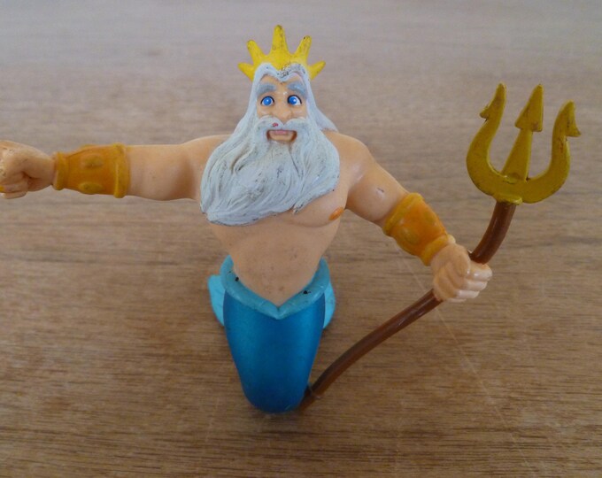 Little Mermaid King Triton Pvc Figurine Disney - Etsy