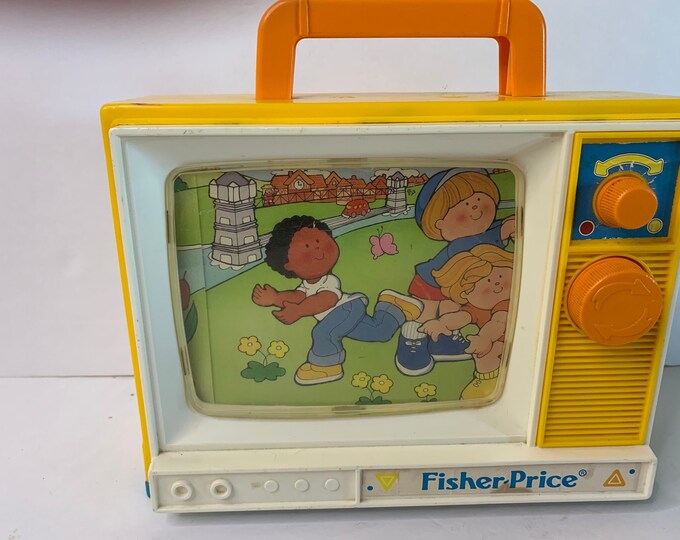 Fisher Price Wind up Musical Television 1987, Mary Had a Little Lamb ...