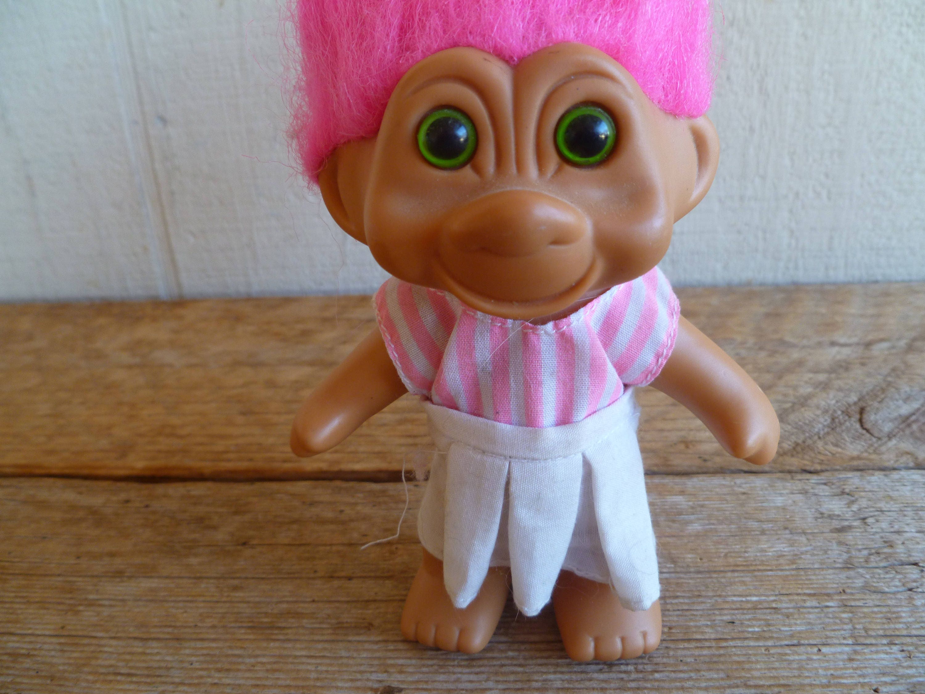 Adorable Troll Doll Vintage Russ Pink Hair 1991 | Etsy