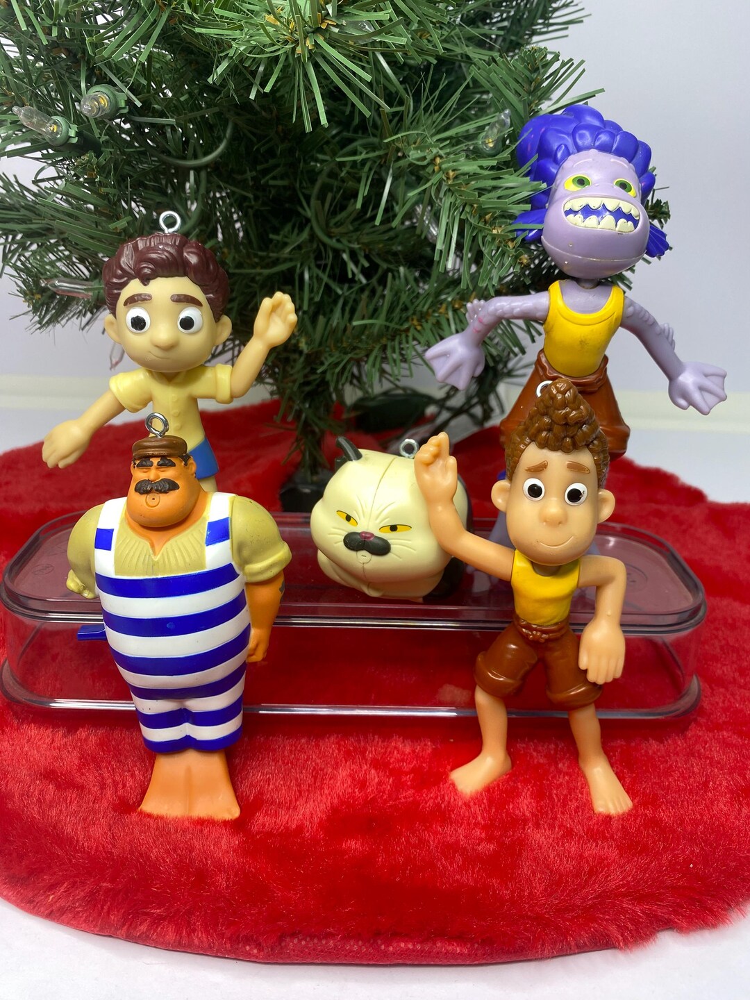 Disney Luca Christmas Ornaments Cake Topper Mcdonald's Happy Meal Toy ...
