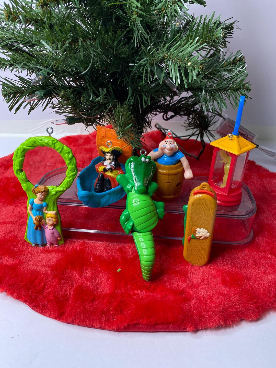 Disney Peter Pan Christmas Ornaments Cake Topper Set of 6 - Etsy