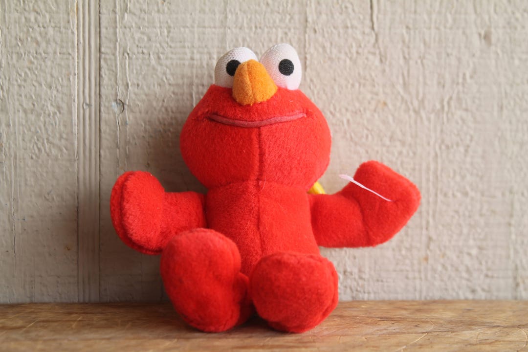 Sesame Street Elmo Plush Doll Clip on 5.5" Tall Tyco - Etsy