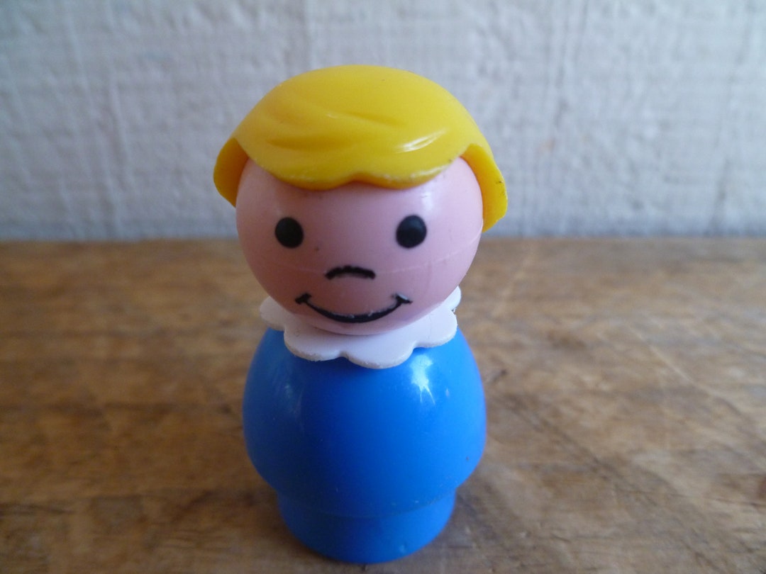Vintage Fisher Figure Blue Girl With Blond Hair - Etsy