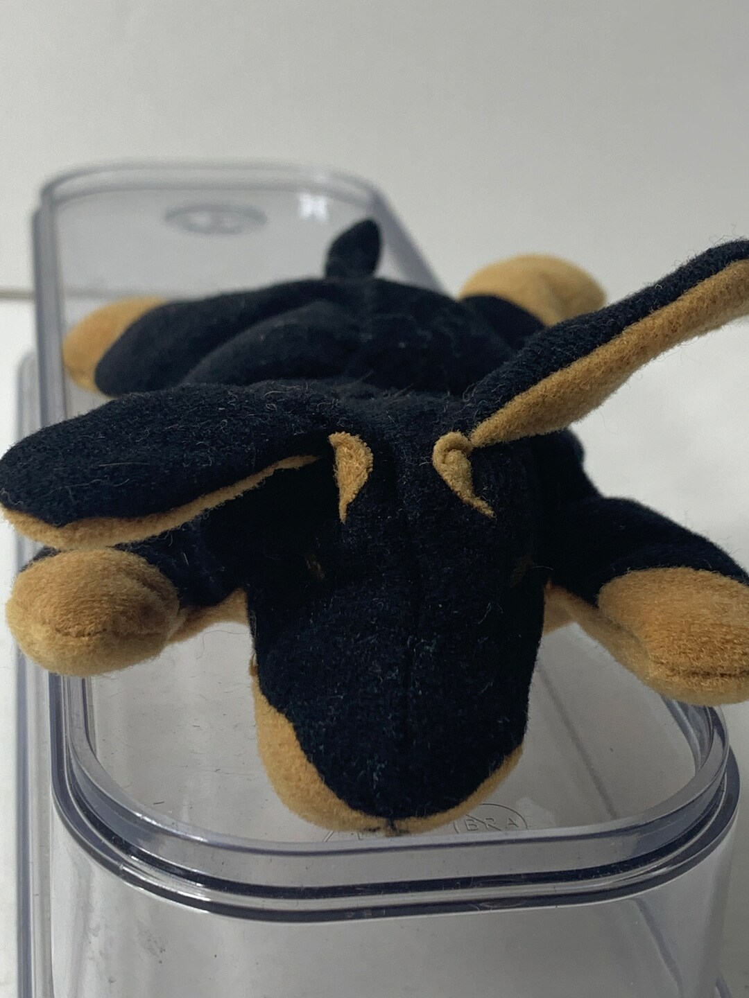 Ty Doby the Doberman Teenie Beanie Babies Plush Puppy 5" Long 1993 ...