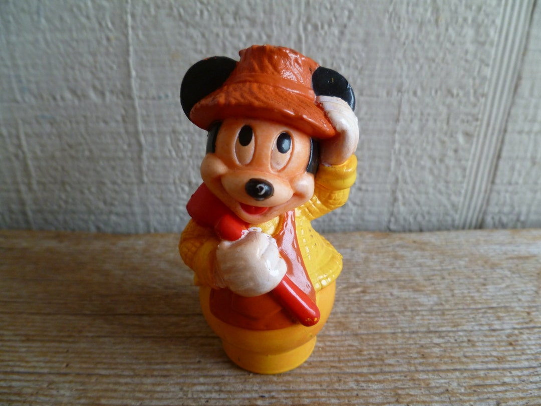Disney Mickey Mouse Figurine Pvc Little People Cake Topper 2.5" Tall - Etsy