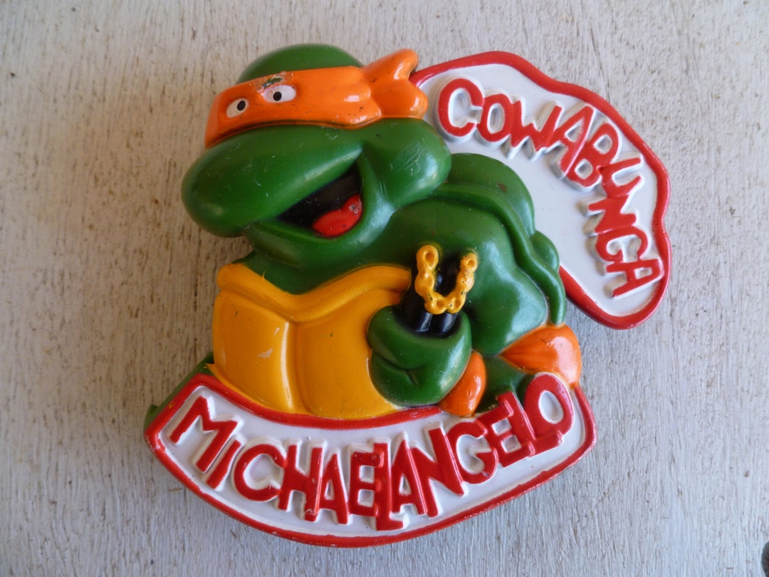 Teenage Mutant Ninja Turtle Michelangelo Cowabunga Belt Clip 3.5" Tall ...