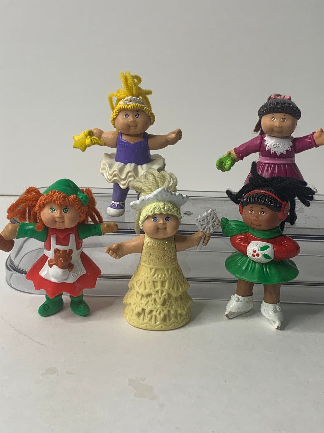 Cabbage Patch Christmas Ornaments Cake Topper 3.5" Tall Set of 5 Mcdonalds Happy Meal Toys - Etsy
