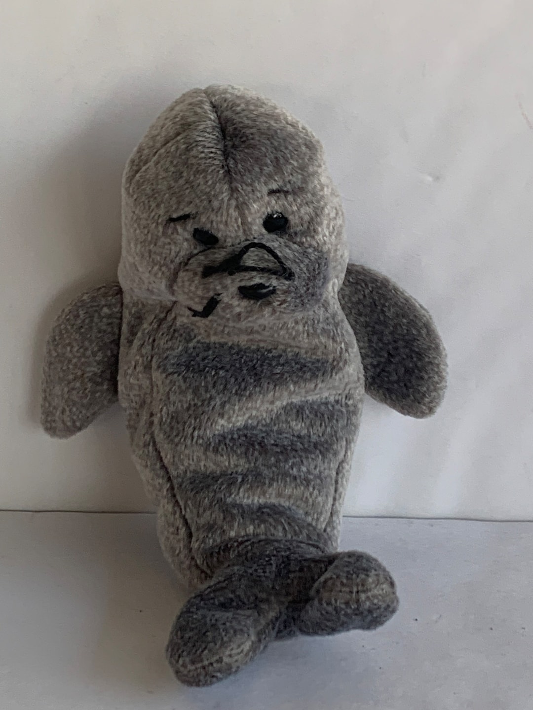 Ty Slippery the Seal Beanie Babies Plush Seal 7" Long 1999 Stuffed ...