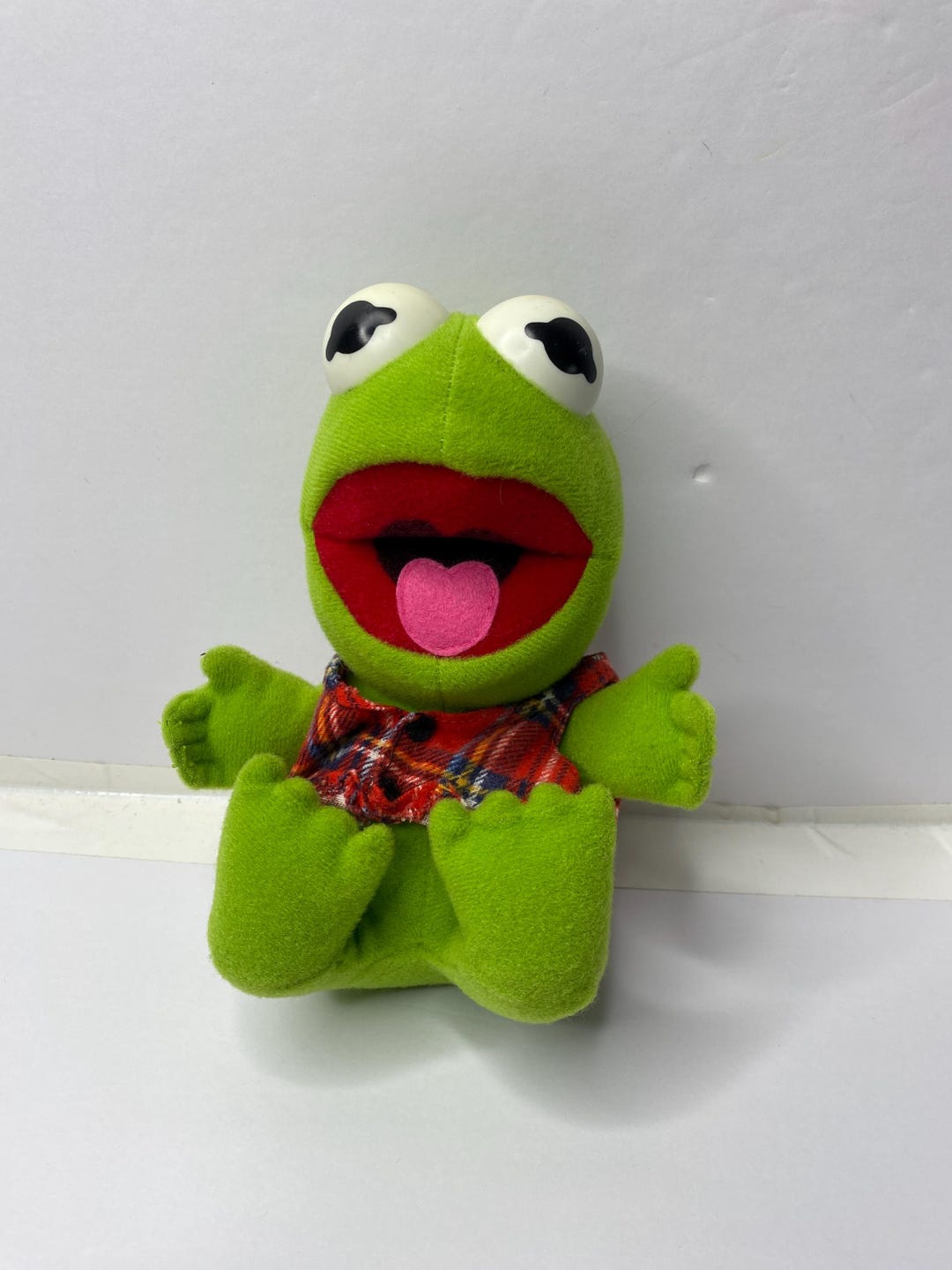 Muppets Baby Plush Kermit the Frog Mcdonalds 7.5" Tall Stuffed Animal ...