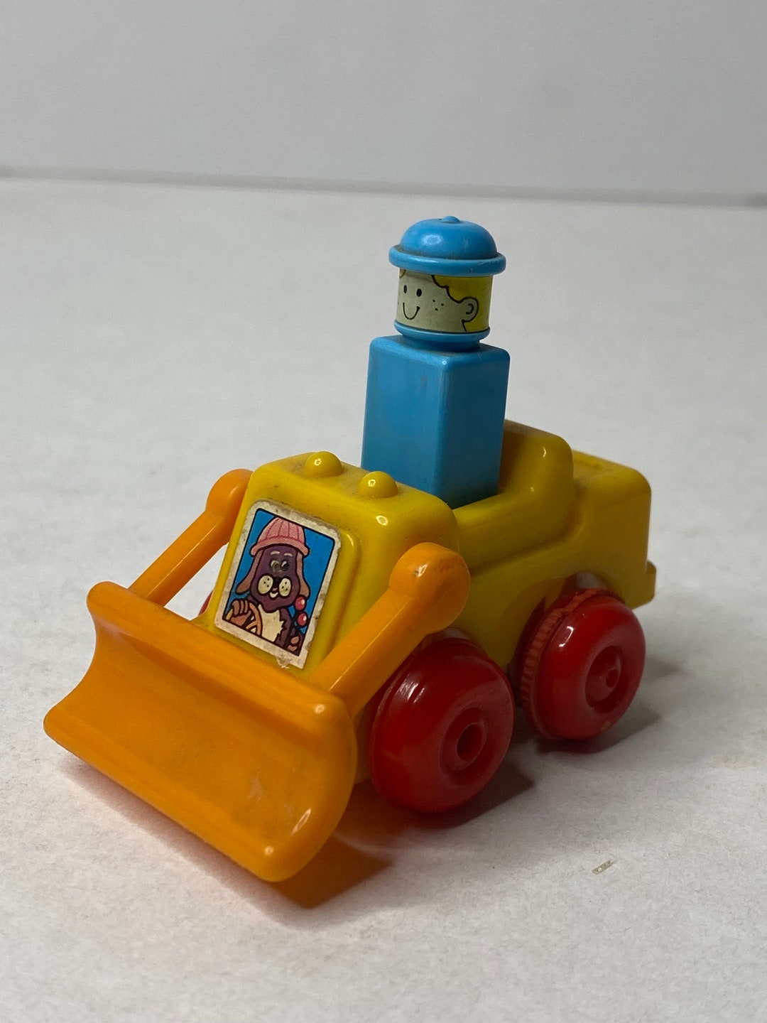 TOMY Push N Go Bulldozer Toy 1982 Vintage Excellent Condition - Etsy