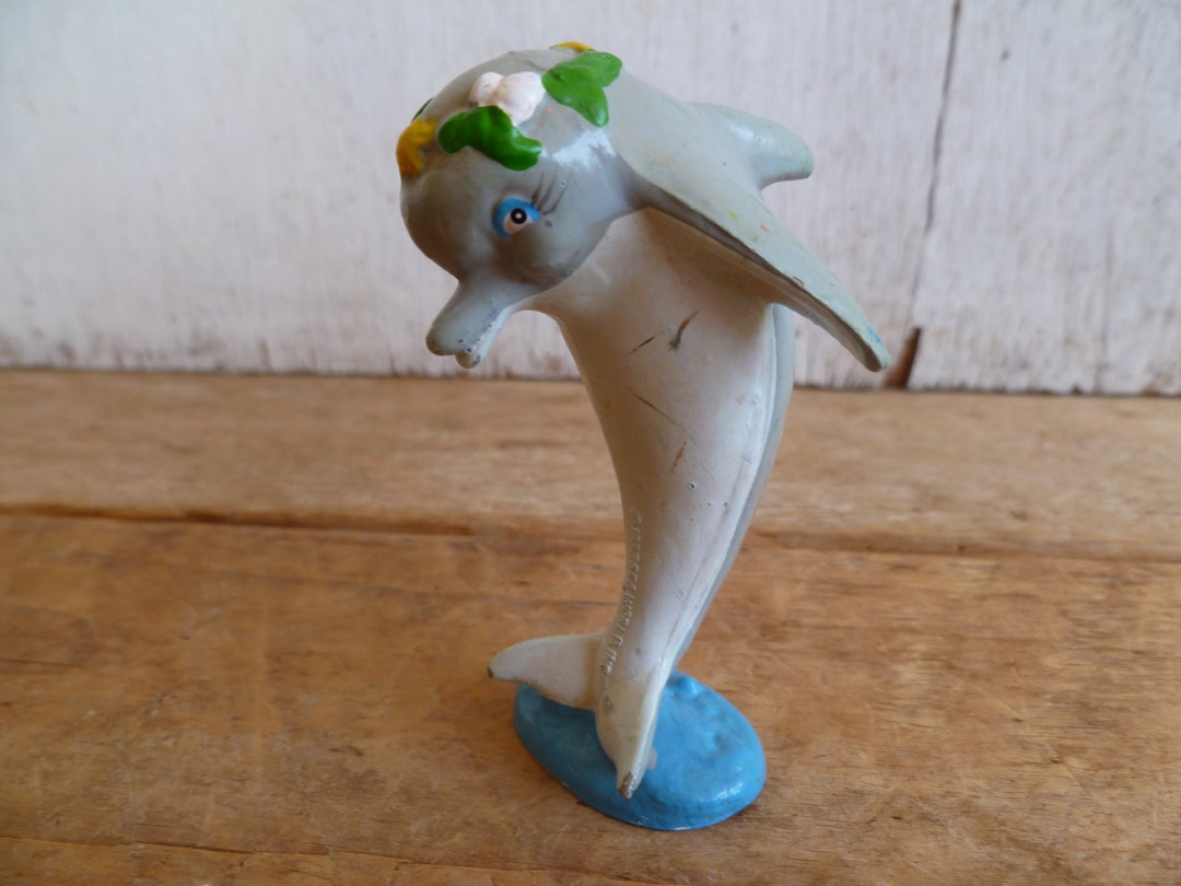 Sea World Dolly Dolphin Figure Cake Topper 2.75" Tall 1997 Shamu and ...