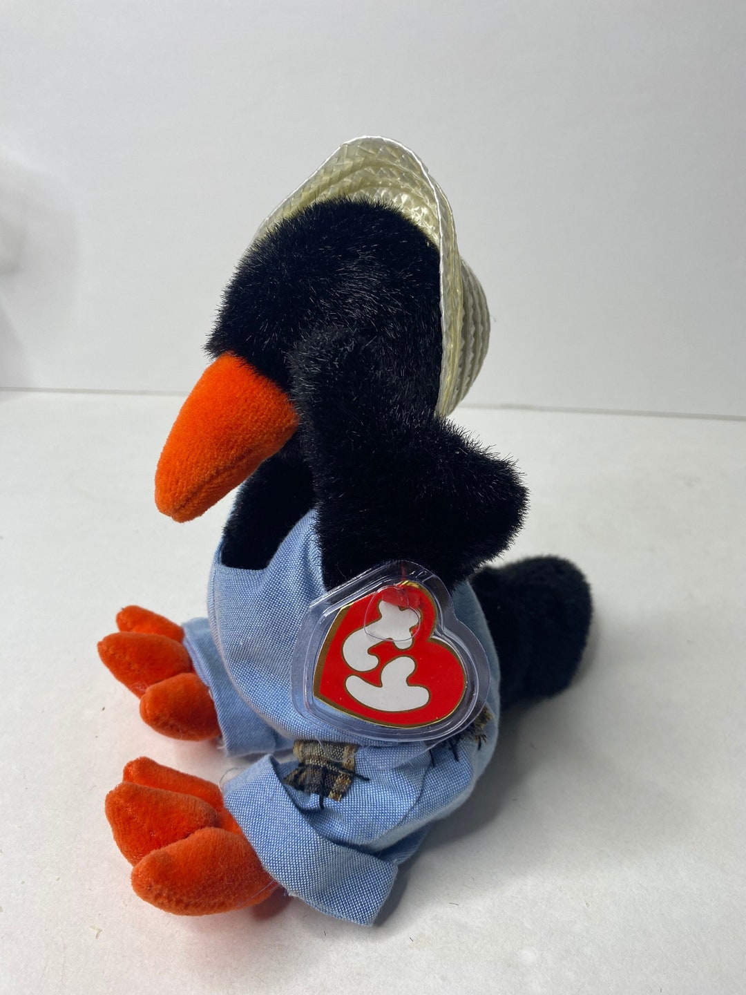 Ty Cawley the Crow Attic Treasures Plush Crow W/ Tags 9" Tall 1993 ...