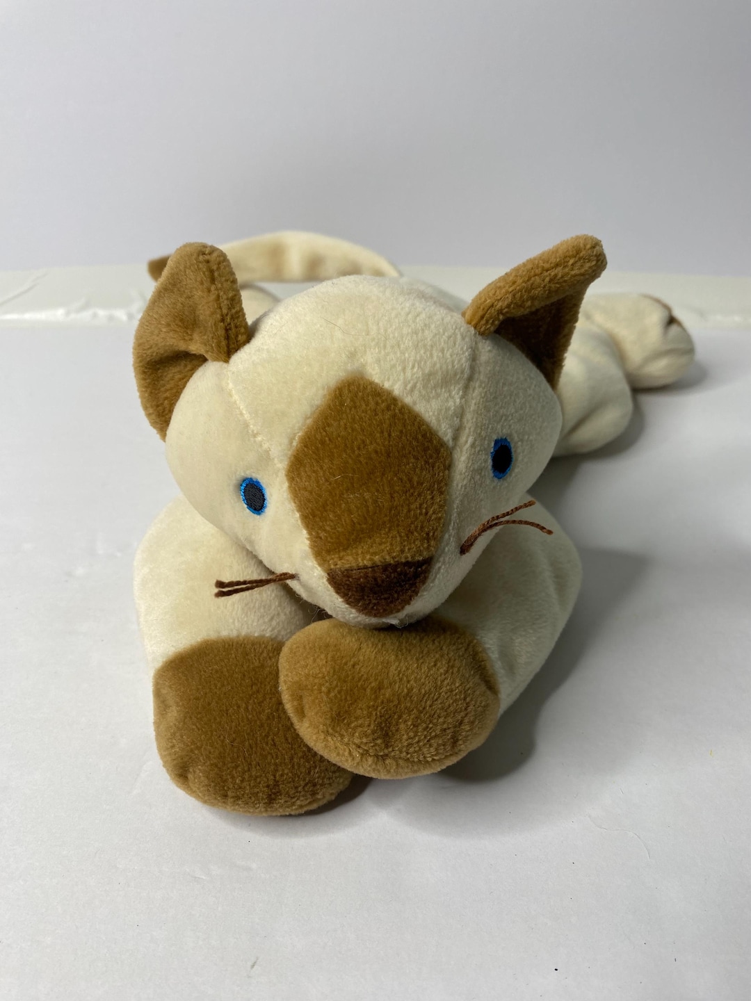 Ty Meow the Siamese Cat Pillow Pals Siamese Cat 14" Long 1996 Stuffed ...