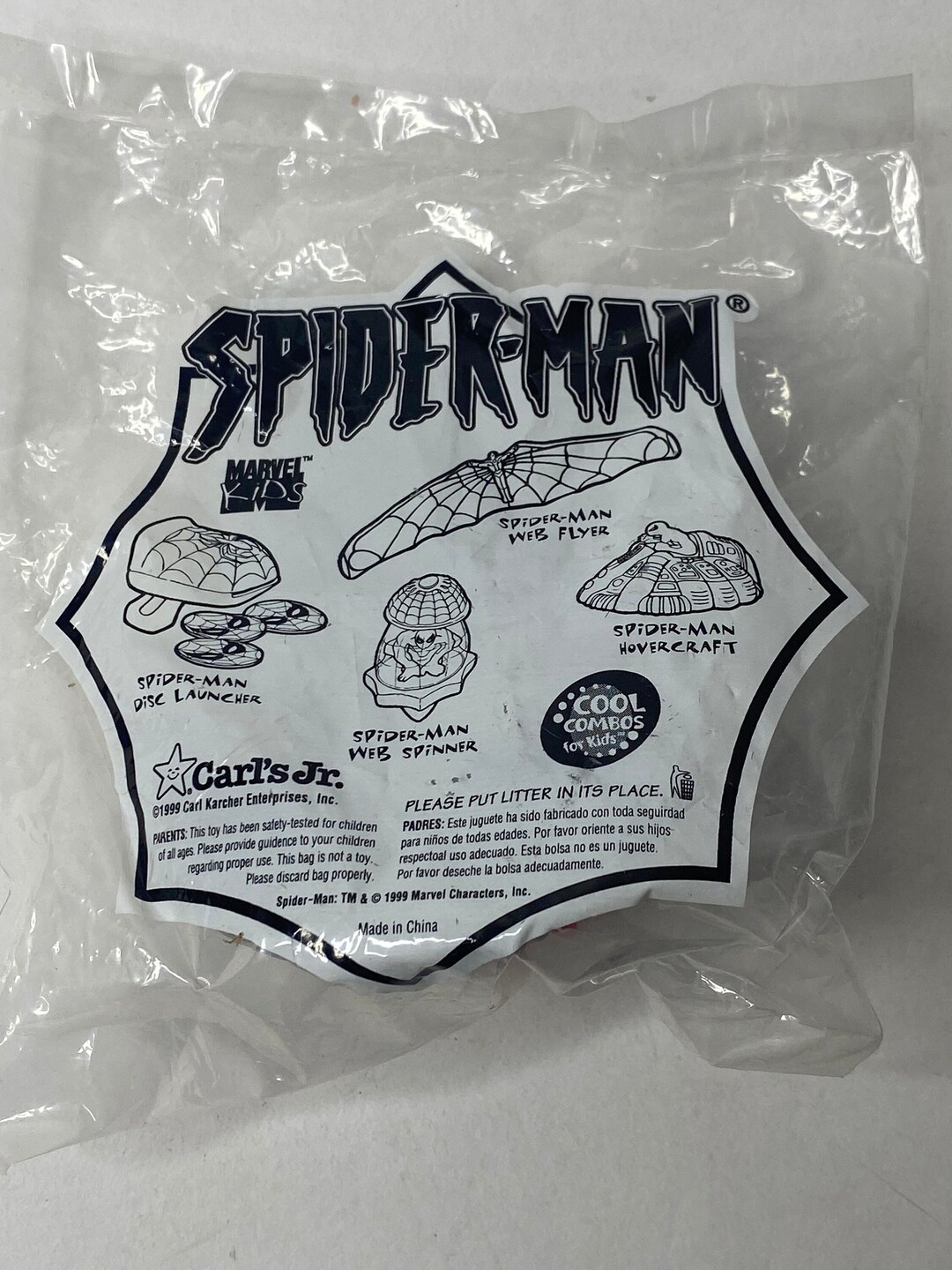 Spiderman Hover Craft Marvel Car Cake Topper 5" Long 1999 Carl's Jr - Etsy