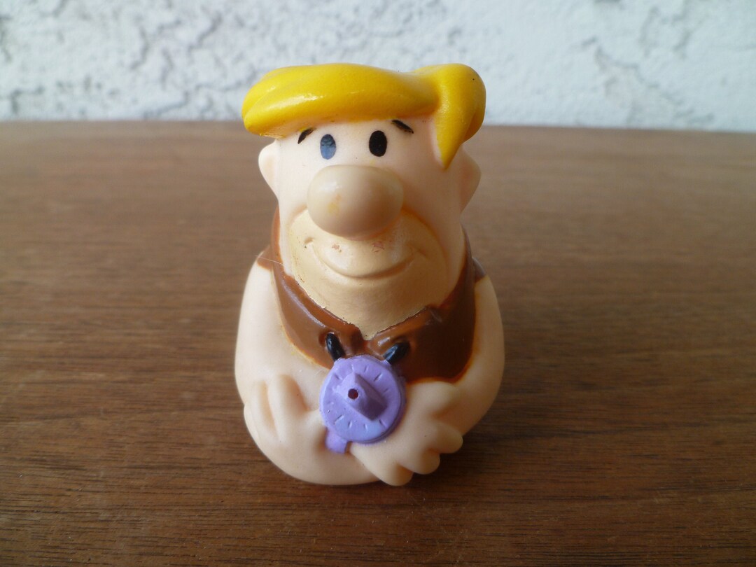 The Flintstone "barney " Denny's Squirt Toy Cake Topper 1991 - Etsy