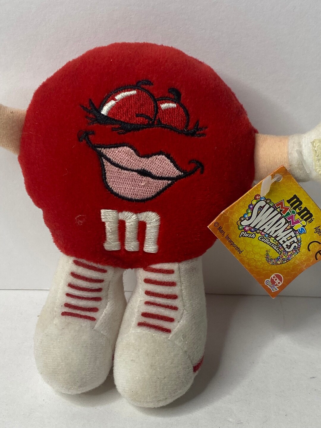 M & M's the Swarmees Plush Rikki Red M and M Doll W/ Tags 5" Tall 1998 ...