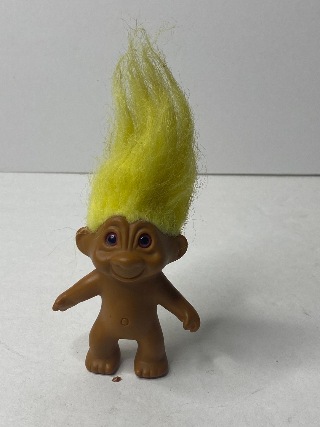Troll Doll Yellow Hair Adorable 6 Tall W/ Hair Vintage - Etsy