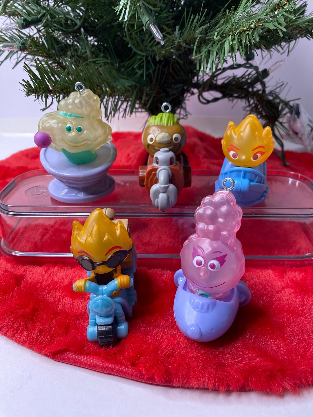 Disney "element" Christmas Ornaments Cake Topper Set of 5 Mcdonalds ...