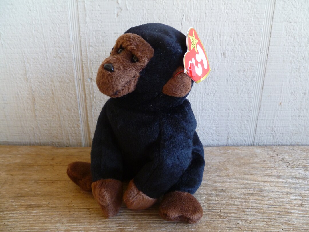 TY Beanie Babies Plush Monkey congo W/ Tags 1996 - Etsy