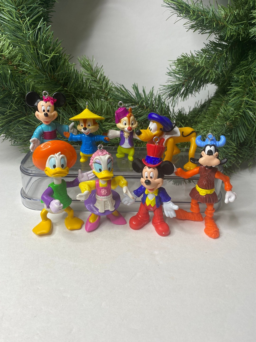 Mickey & Friends Epcot Center Disney Christmas Ornaments Cake Toppers ...