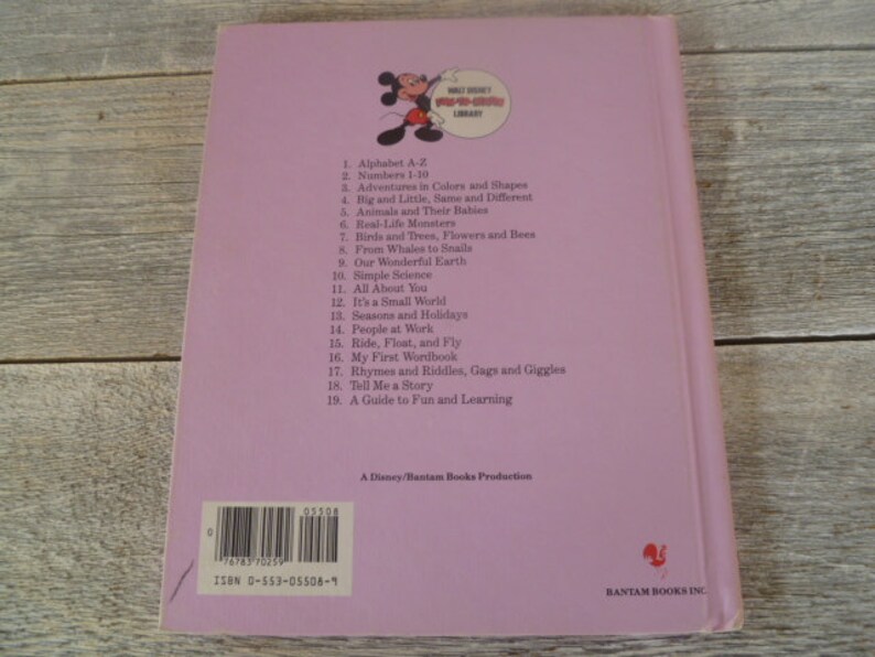 Disneys Fun to Learn Hardback Mickey Mouse Book Volume 7 Snow | Etsy