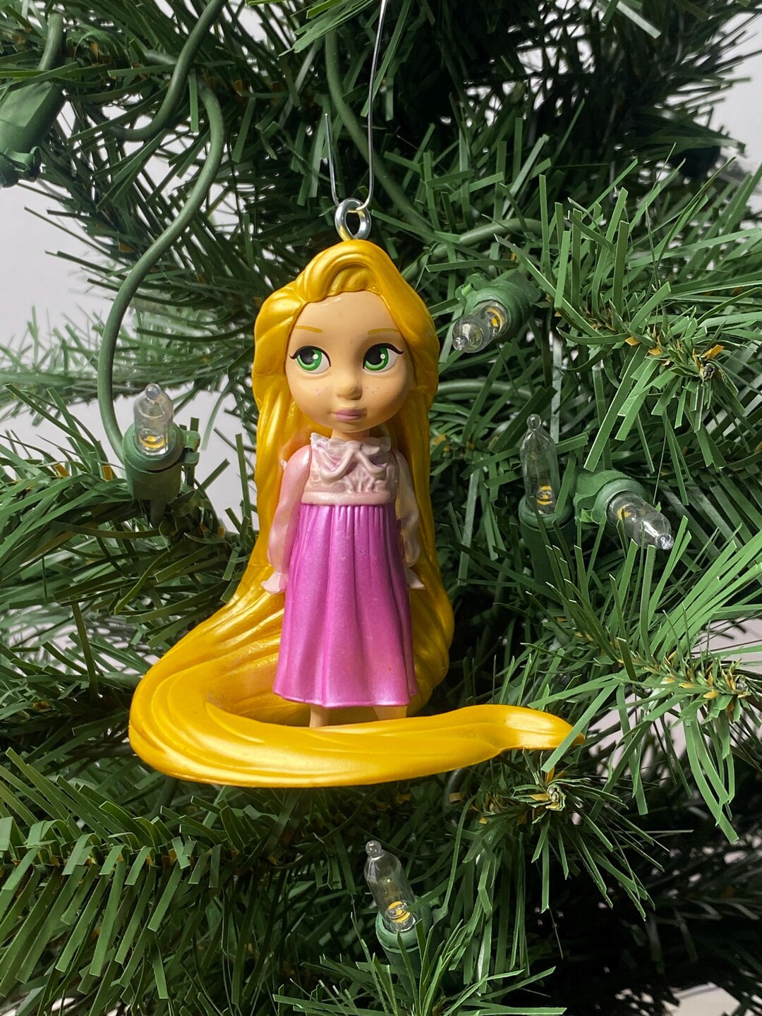 Disney Rapunzel Christmas Ornament Cake Topper 3" Tall - Etsy