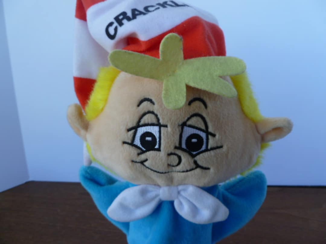 Kellogg's Rice Krispies "crackle" Hand Puppet "snap! Crackle! Pop!" 12 ...