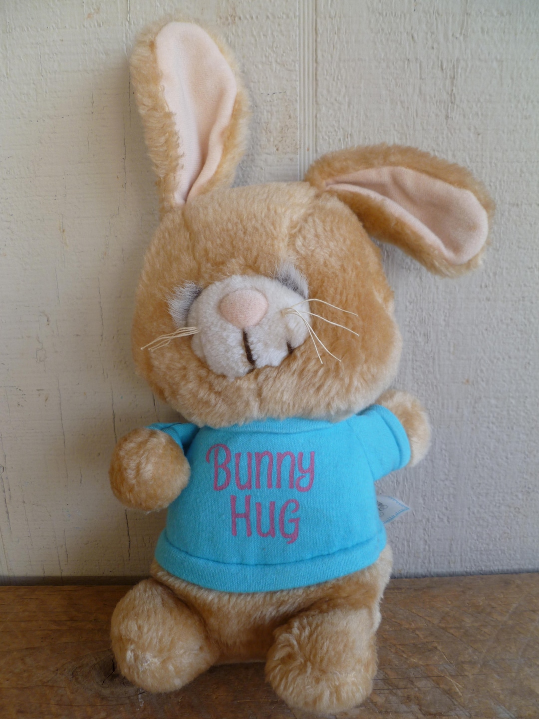 RARE Plush Shirt Tales "bunny Hug Snuggle Bunny" Rabbit 12" Tall W ...