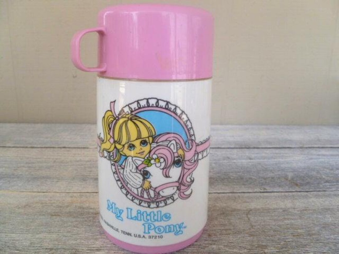 My Little Pony Hasbro Aladdin Lunch Box Thermos Vintage 6.5" Tall - Etsy