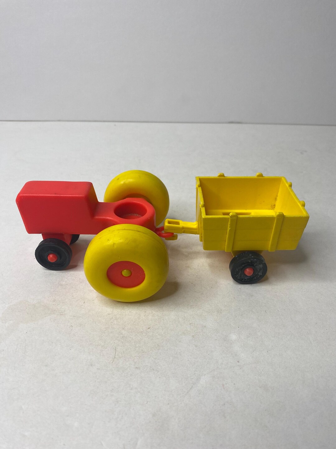 Fisher Price Little People Farm Tractor With Trailer Vintage - Etsy